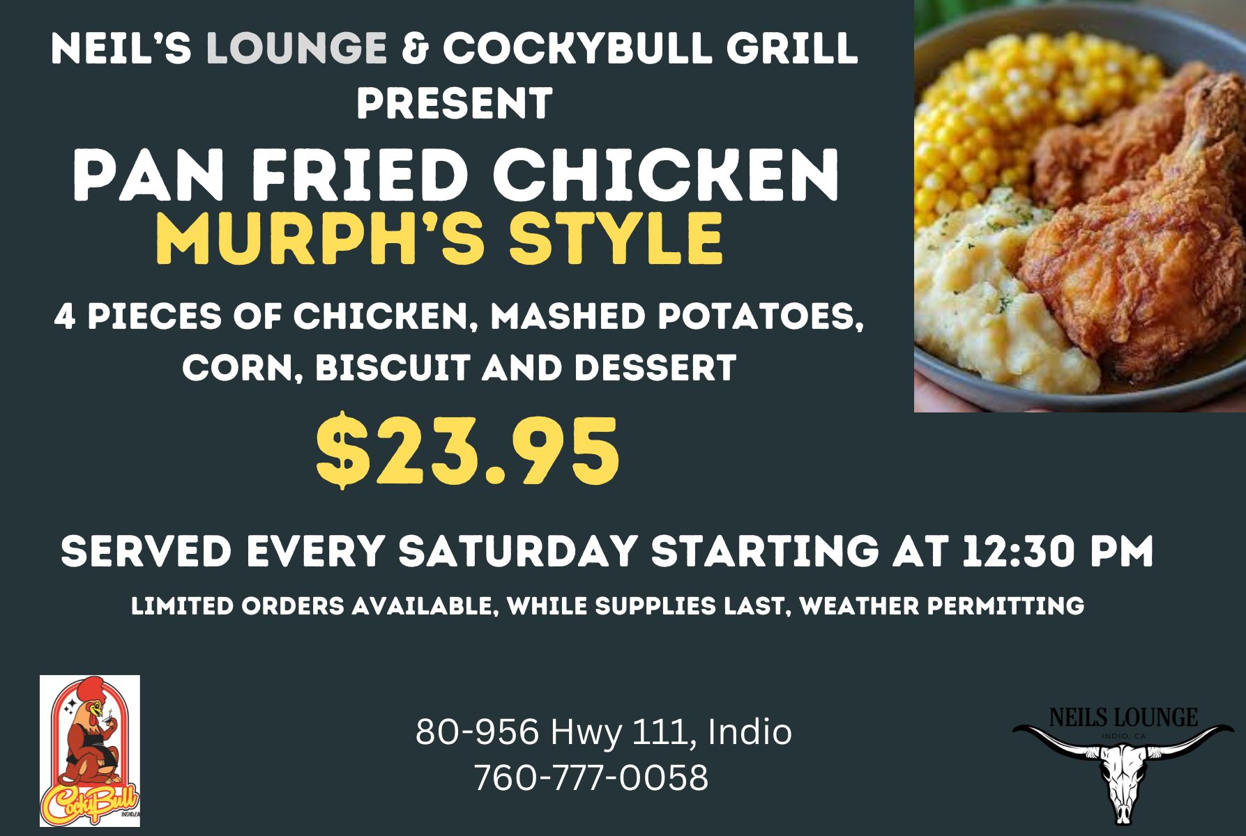Menu - Neils Lounge
